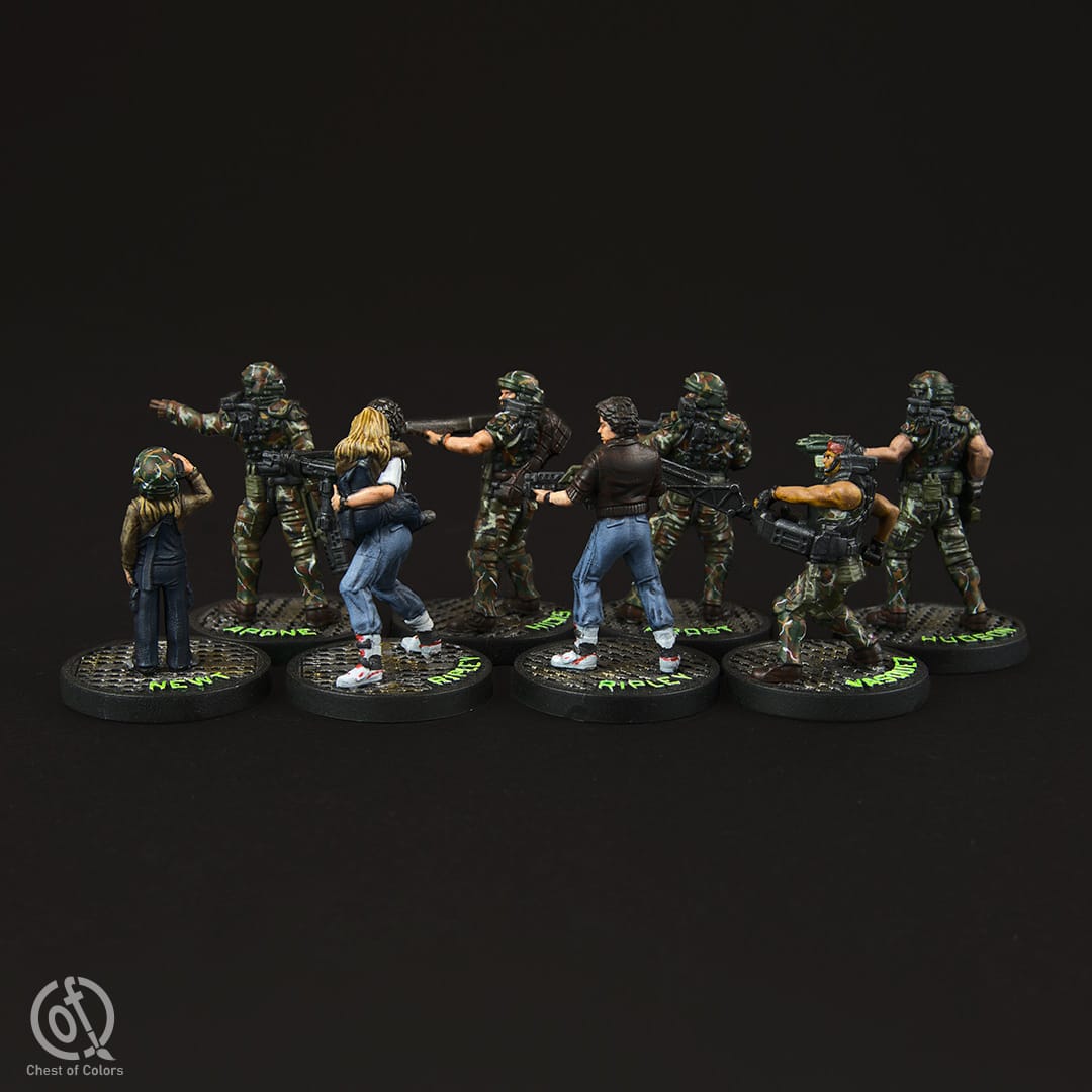 Aliens: Another Glorious Day in the Corps miniatures • Chest of Colors