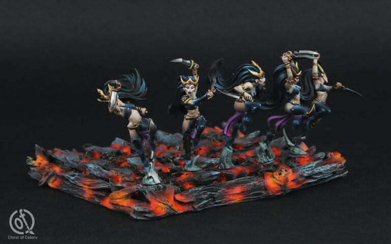 Witch Elves unit (with a twist) for Warhammer • Chest of Colors
