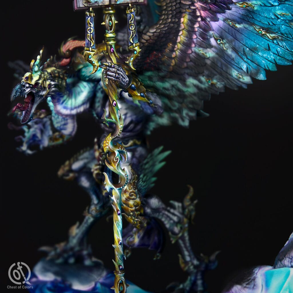 Kairos Fateweaver, greater daemon of Tzeentch • Chest of Colors