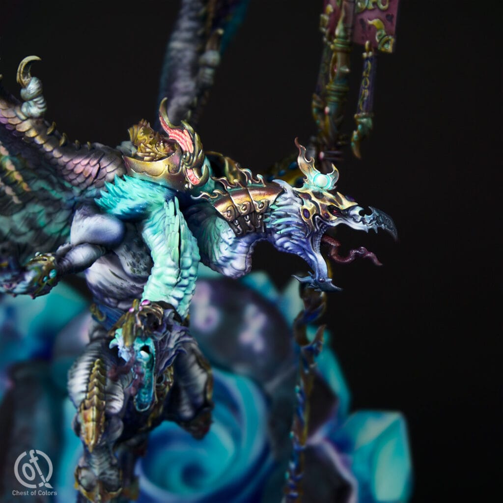 Kairos Fateweaver, greater daemon of Tzeentch • Chest of Colors